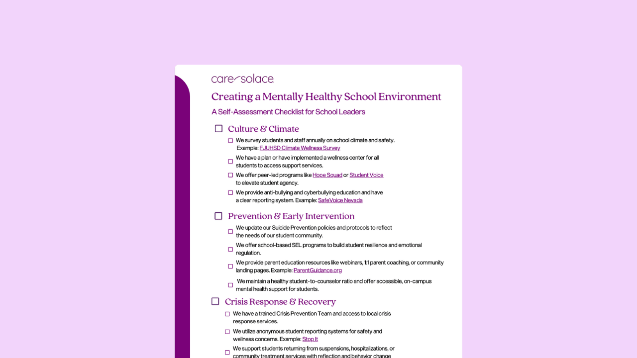 Suicide Prevention Month Resources for Schools 2025