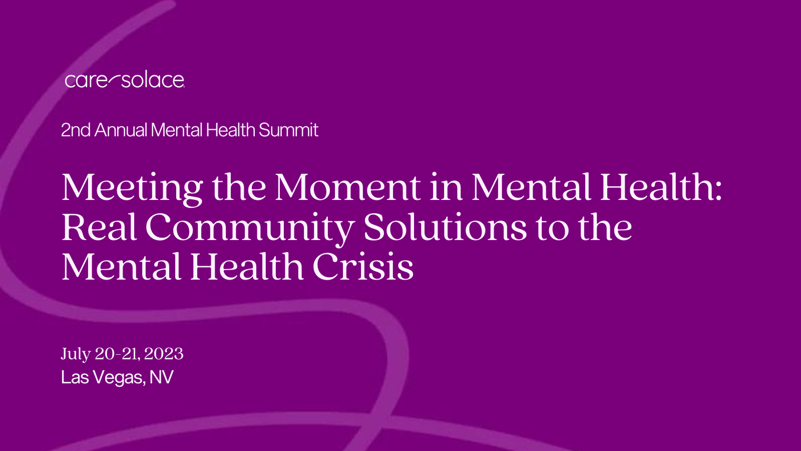 Care Solace | Mental Health Summit